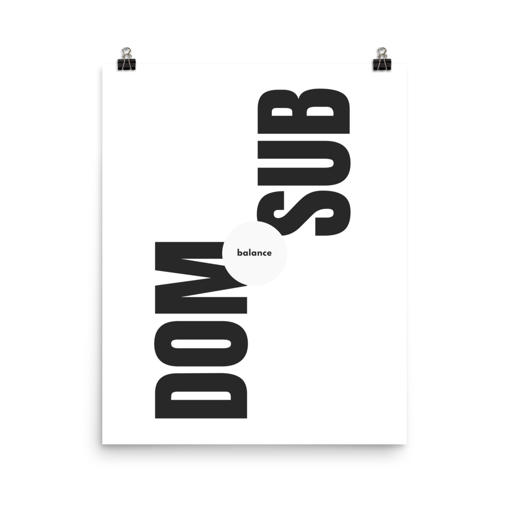 BDSM Dominant Submissive Poster – GetNaughtee